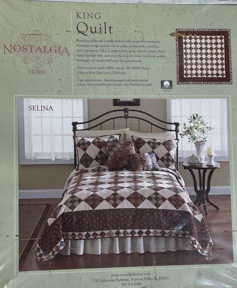 Nostalgia Home King Size Quilt Selina Design - Metzger Property ...
