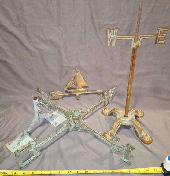 Copper Weathervane parts inc. Sailboat - Metzger Property Services, LLC