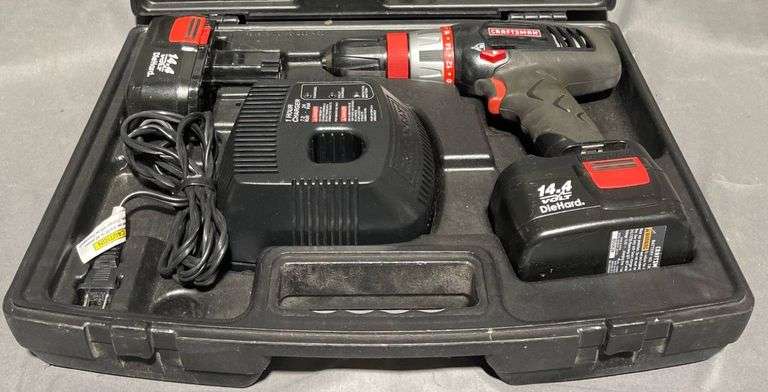 Craftsman 14.4V Cordless Drill/Driver with Accessories - Metzger ...