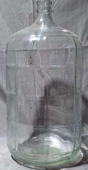 Clear Glass Carboy With Ribbed Design, 23″ Height - Metzger Property ...