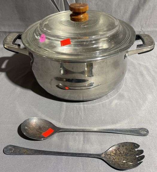 Oneida Stainless Steel Pot with Wood Handle Glass Lid, 2 - WA Sheffield ...