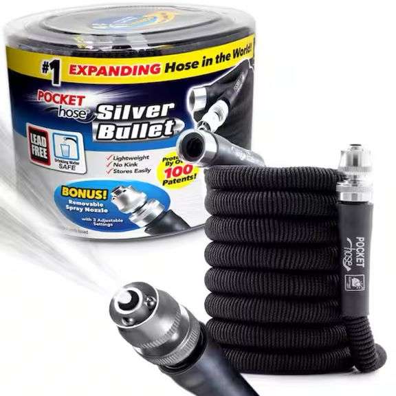 Silver Bullet 3/4 in. Dia x 50 ft. Lightweight Kink-Free Expandable ...