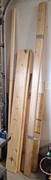 Lumber assortment & trim boards 73”x7, 96” - Metzger Property Services, LLC