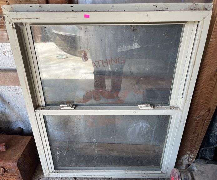 Double-Hung Window Frame with Glass Panels – 33×40.5 Inches - Metzger ...