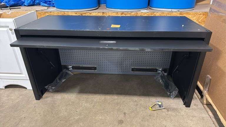 Husky tool top with peg board and electric has scuffs and keys 62”x30 ...