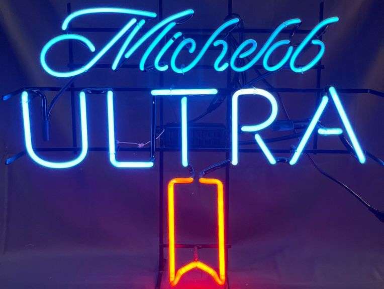Michelob Ultra Neon Sign With Stand - Metzger Property Services, LLC