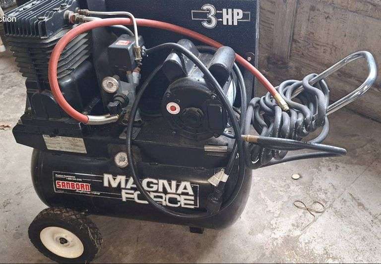 Magna Force 5-Gallon Air Compressor with 3 HP Motor - Metzger Property ...