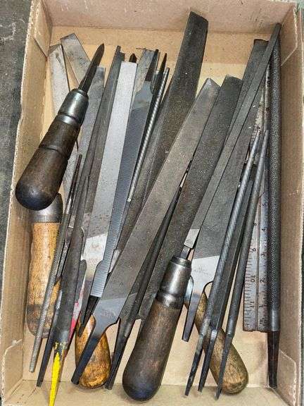 Set of Hand Files and Rasps with Wood Handles - Metzger Property ...