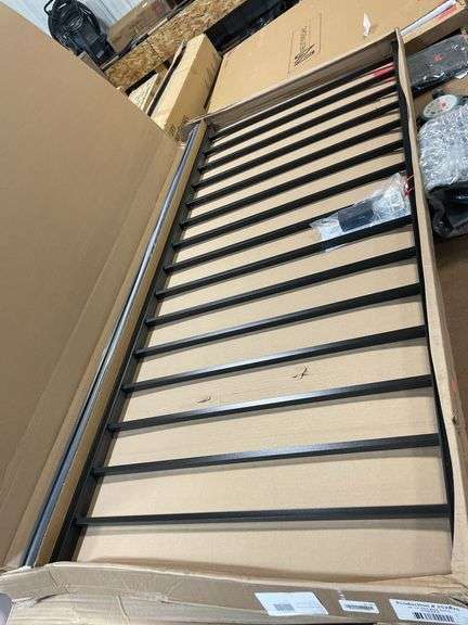 Aria Railing 36 in. x 69.43 in. Black Powder Coated Aluminum ...