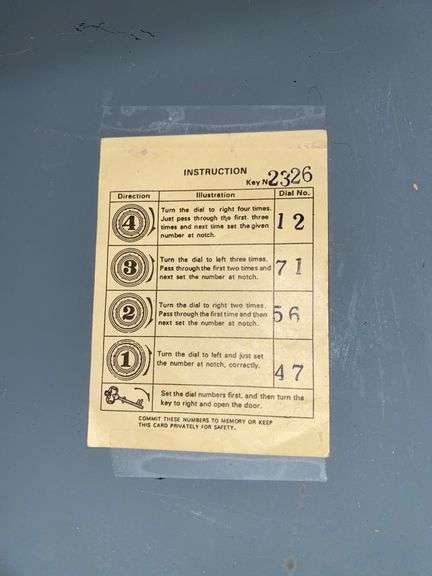 Ambassador Safe with Combination and Key Lock, 13″H 17″W 14″L - Metzger ...