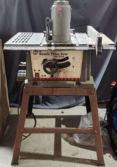 ACE 10-Inch Bench Table Saw with Stand - Metzger Property Services, LLC