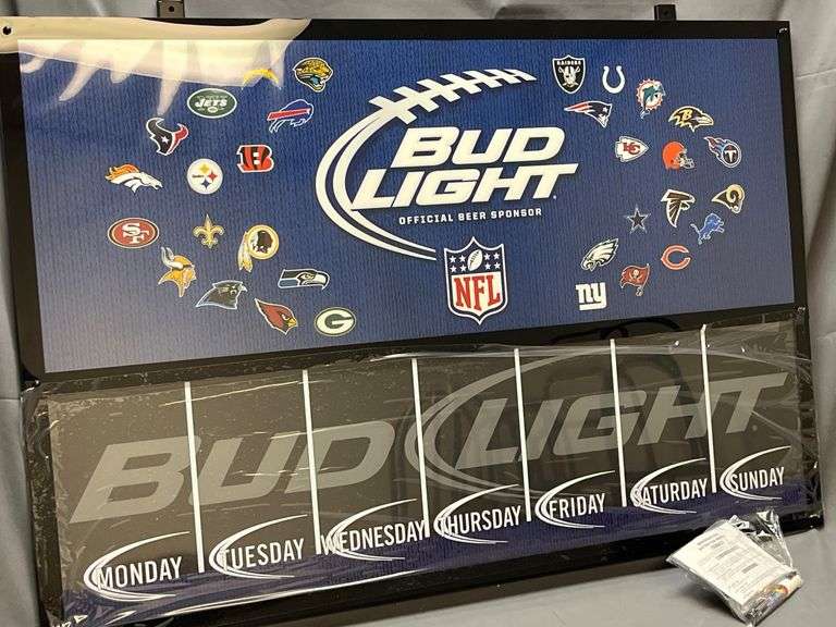 Bud Light NFL Promotional Chalkboard Sign - Metzger Property Services, LLC