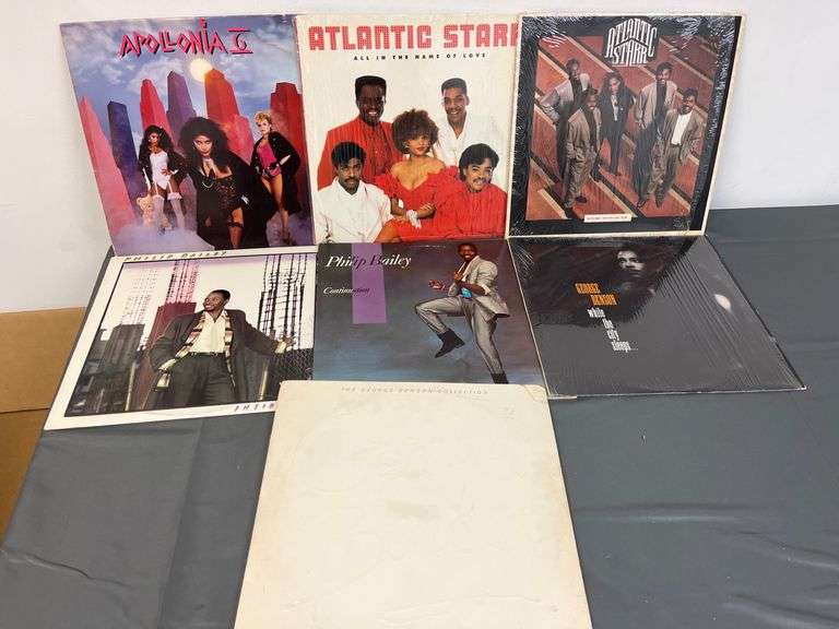 Collection of Seven 1980s Vinyl Records Featuring Various Artists ...