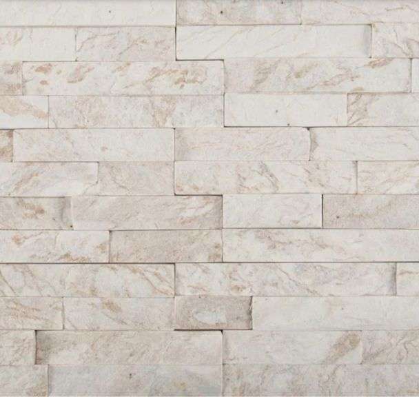 Pallet of MSI Royal White Ledger Panel Quartzite Wall Tile - Metzger ...