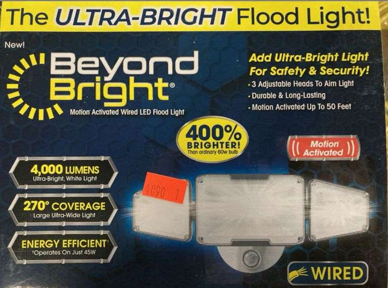 Beyond Bright Wired Flood Light - Metzger Property Services, LLC