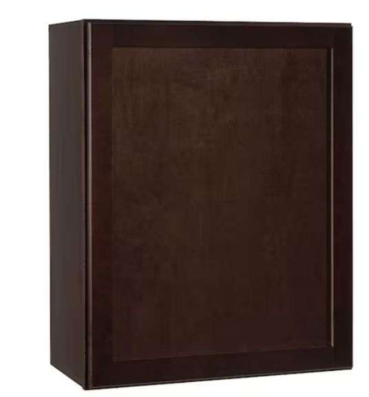 Hampton Bay Shaker 24 in. W x 12 in. D x 30 in. H Assembled Wall ...