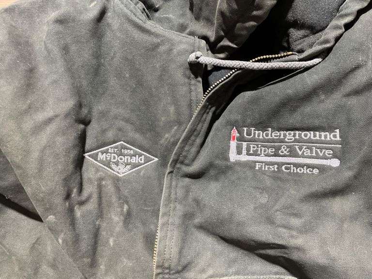 Black Dri-Duck Embroidered Jacket Size XL - Metzger Property Services, LLC