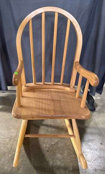 Natural Finish Bowback Rocking Chair by Stork Craft, 15.5”x29 ...