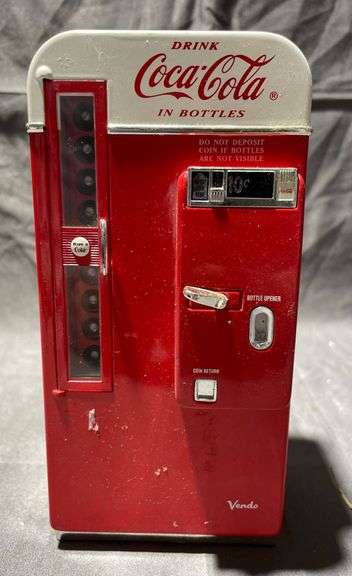 Drink Coca-Cola In Bottles Vending Machine Bank with Bottle Dispenser ...