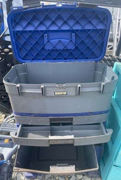 BenchTop Rolling Tool Storage Organizer with Pull-Out Drawers - Metzger ...