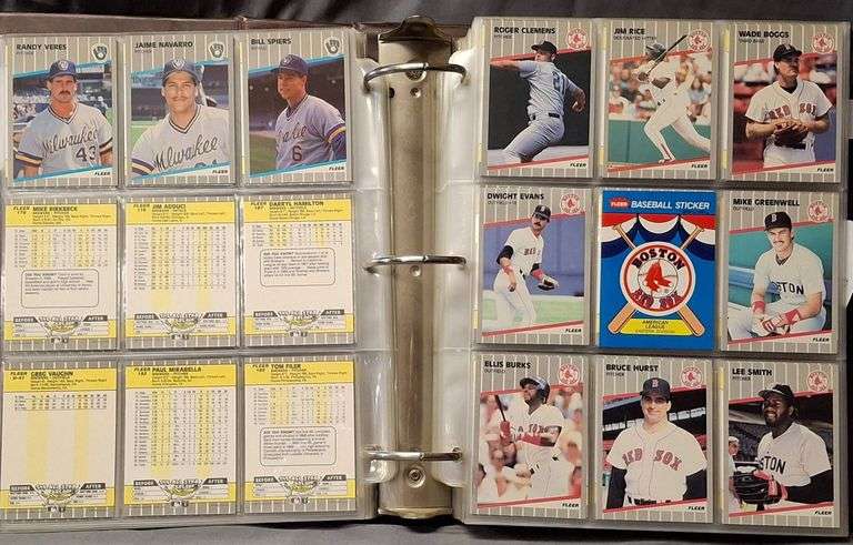 1989 Fleer Baseball Card Complete Set in Binder with Ken Griffey Jr ...