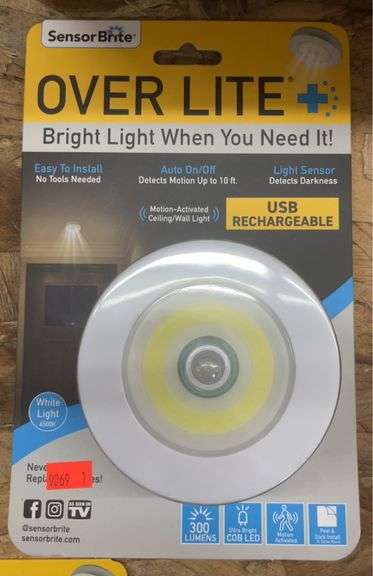 Sensor Brite Over Lite Motion activated rechargeable light 4” - Metzger ...