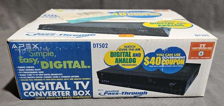 Apex digital tv converter box DT502 (sealed) - Metzger Property ...