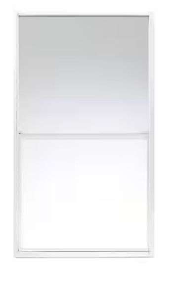 TAFCO WINDOWS 30 in. x 54 in. White Single-Pane Single Hung Aluminum ...