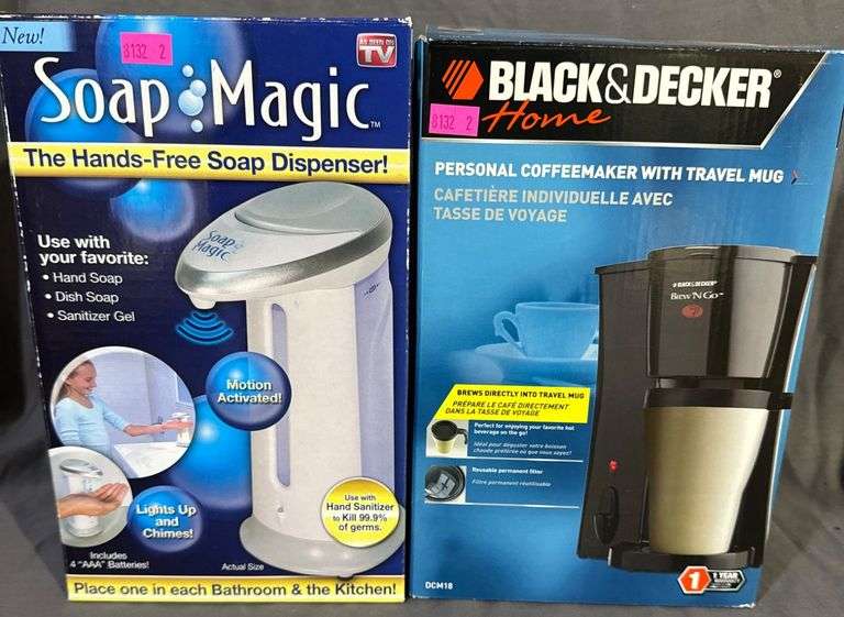 Soap Magic Hands-Free Soap Dispenser and Black & Decker Personal ...