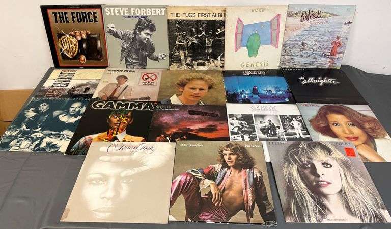 Collection of 20 Vinyl Records Featuring Various Artists and Genres ...