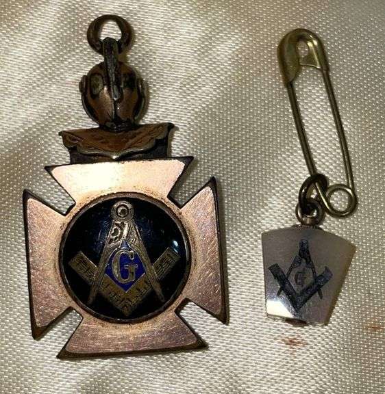 Freemason Jewelry Set inc. Gold and Sterling Silver Rings - Metzger ...