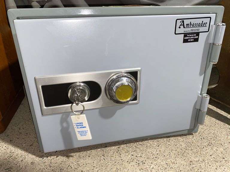 Ambassador Safe with Combination and Key Lock, 13″H 17″W 14″L - Metzger ...