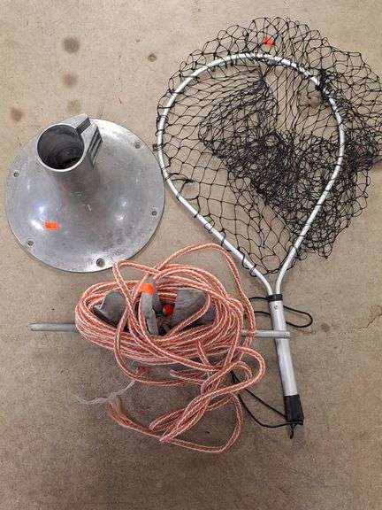 Fishing Net, Anchor with Rope, and Aluminum Mounting Bracket - Metzger ...