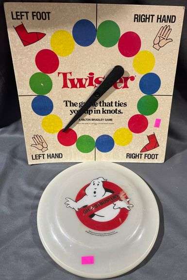 1986 Twister Spinner and Ghostbusters Disc Set - Metzger Property ...