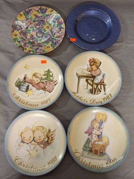 Set of Six Themed Plates Including Schmid Hummel Collector Plates ...