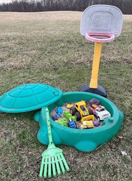Sandbox, Basketball Hoop & Sand Toys - Metzger Property Services, LLC