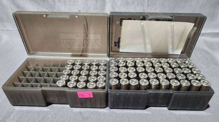 Reloaded .45 Long Colt Ammunition in Cases - 50 rounds, 25 casings ...