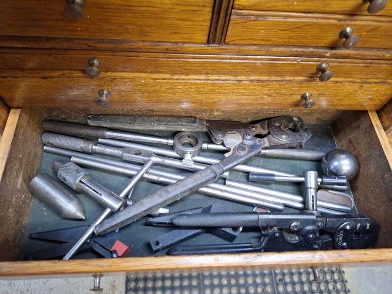 Machinist Toolbox with Tools: Wood Toolbox with custom aluminum top ...