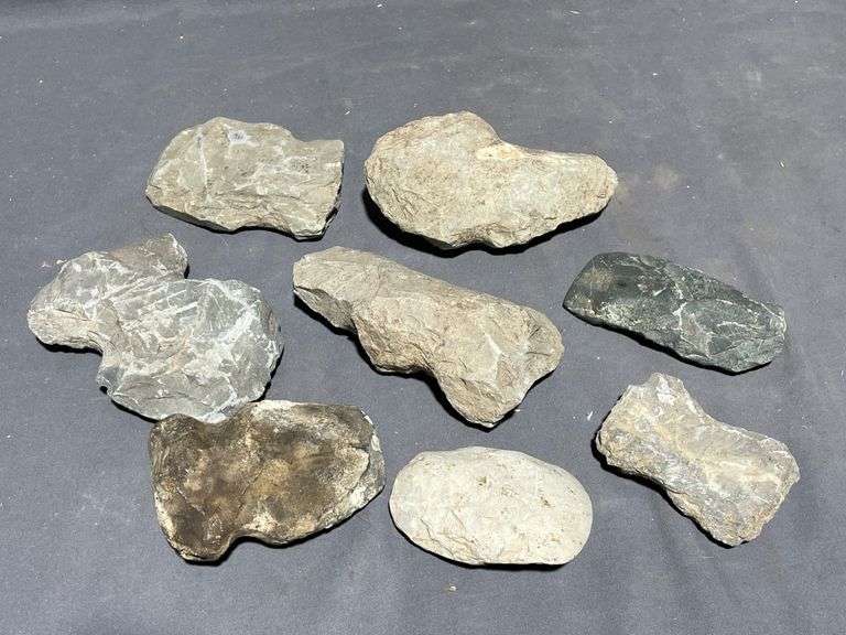Group of Shaped Stone Fragments or Artifacts - Metzger Property ...