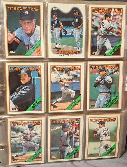 1988 Topps Baseball Card Set 1-792 in Binder - Metzger Property ...