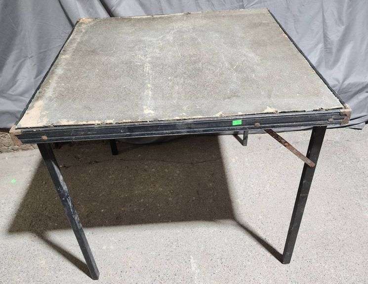 Wood Frame Table 29″ x 26″H - Metzger Property Services, LLC