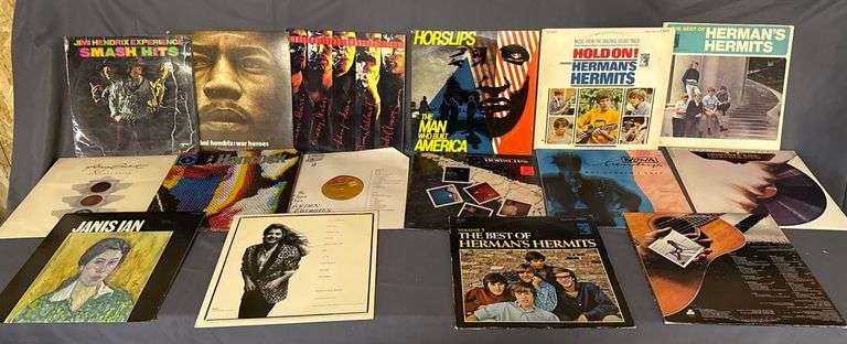 Vinyl Records Including Jimi Hendrix, Herman’s Hermits, and Horslips ...