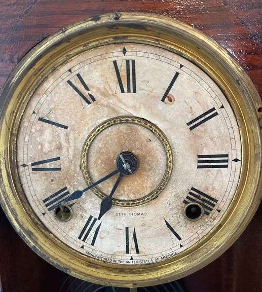 Seth Thomas Mantel Clock with Half-Hour Strike 23" - Metzger Property ...
