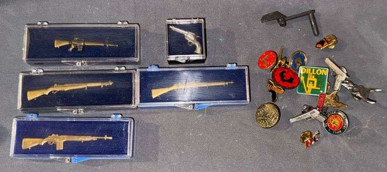 Miniature Brass Firearms and Pins - Metzger Property Services, LLC