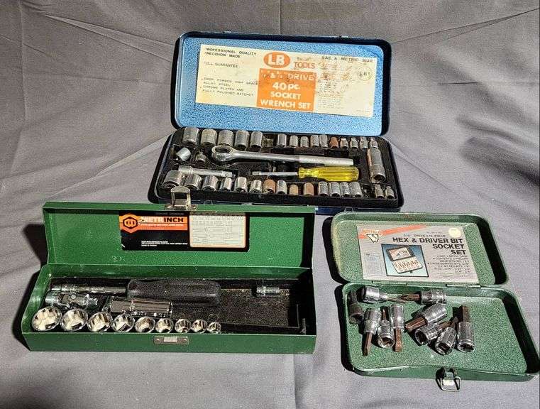 Selection of Socket and Driver Bit Sets in Metal Cases - Metzger ...