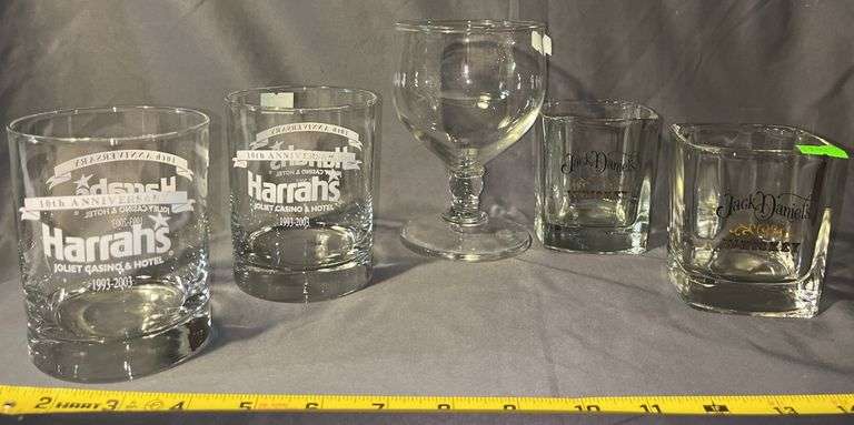 Jack Daniels and Harrah’s Whiskey Glasses & Brandy Glass - Metzger ...