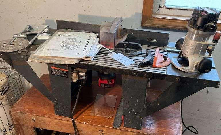 Craftsman router, Vermont American router and table, wood stand ...