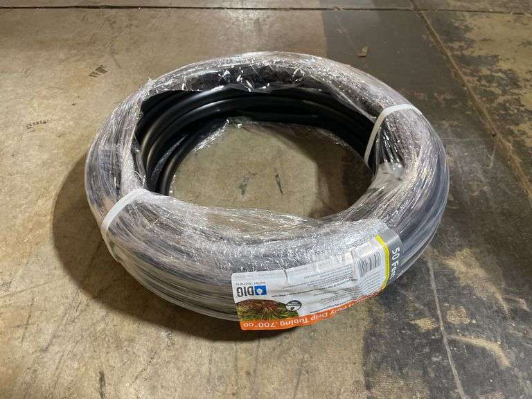 DIG 1/2 in. (.700 O.D.) x 50 ft. Poly Drip Irrigation Tubing - Metzger ...