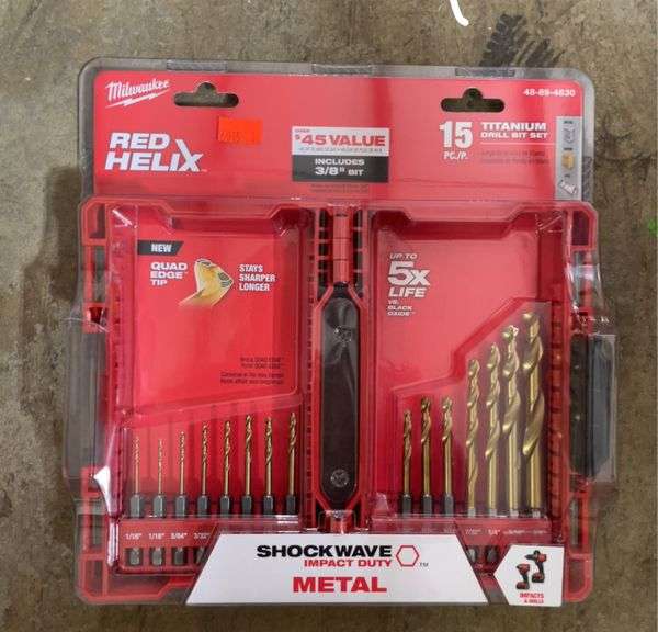 Milwaukee Shockwave Titanium Drill Bit Set - Metzger Property Services, LLC