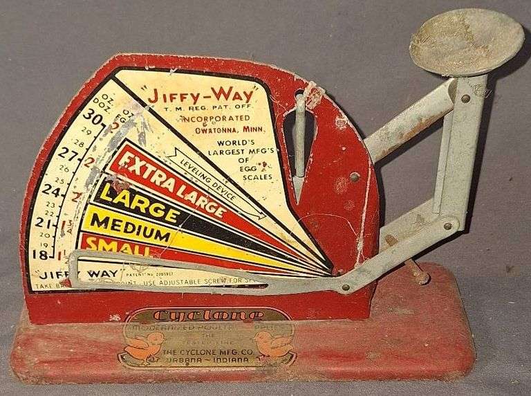 Jiffy-Way Cyclone Manufacturing Company Egg Scale - Metzger Property ...